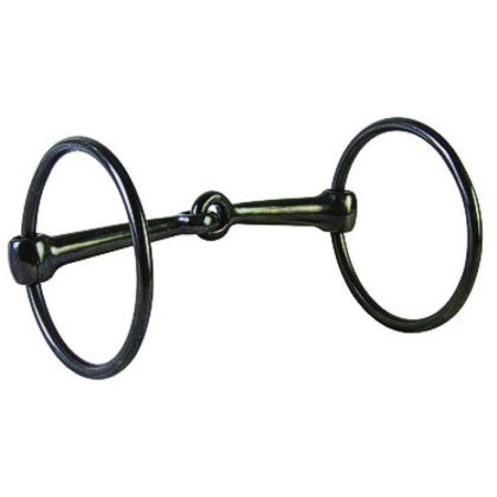 Blued Steel Ring Snaffle Bit
