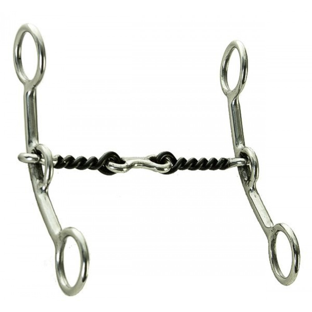 SS lifter bit w/ 5" twisted sweet iron dog bone mouth. 4 1/2" cheek.