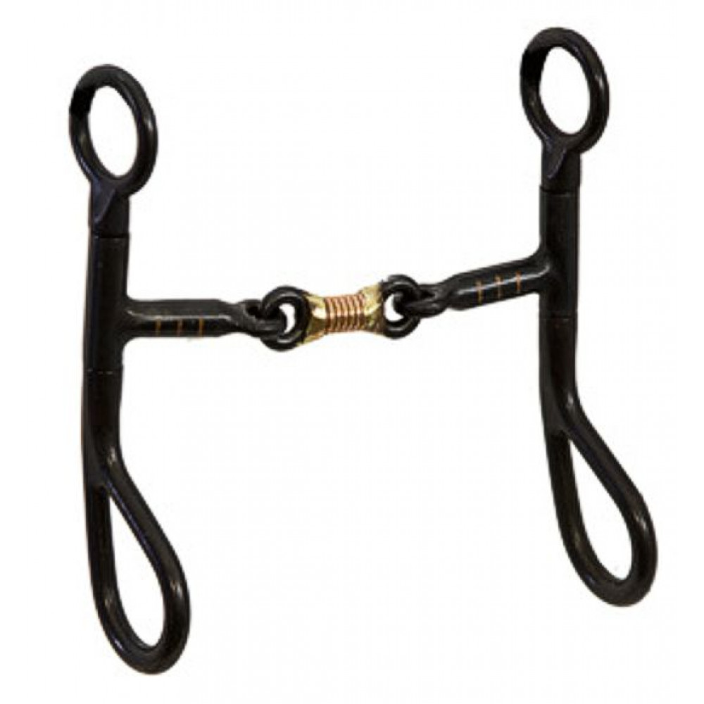 Blued Steel Snaffle Bit
