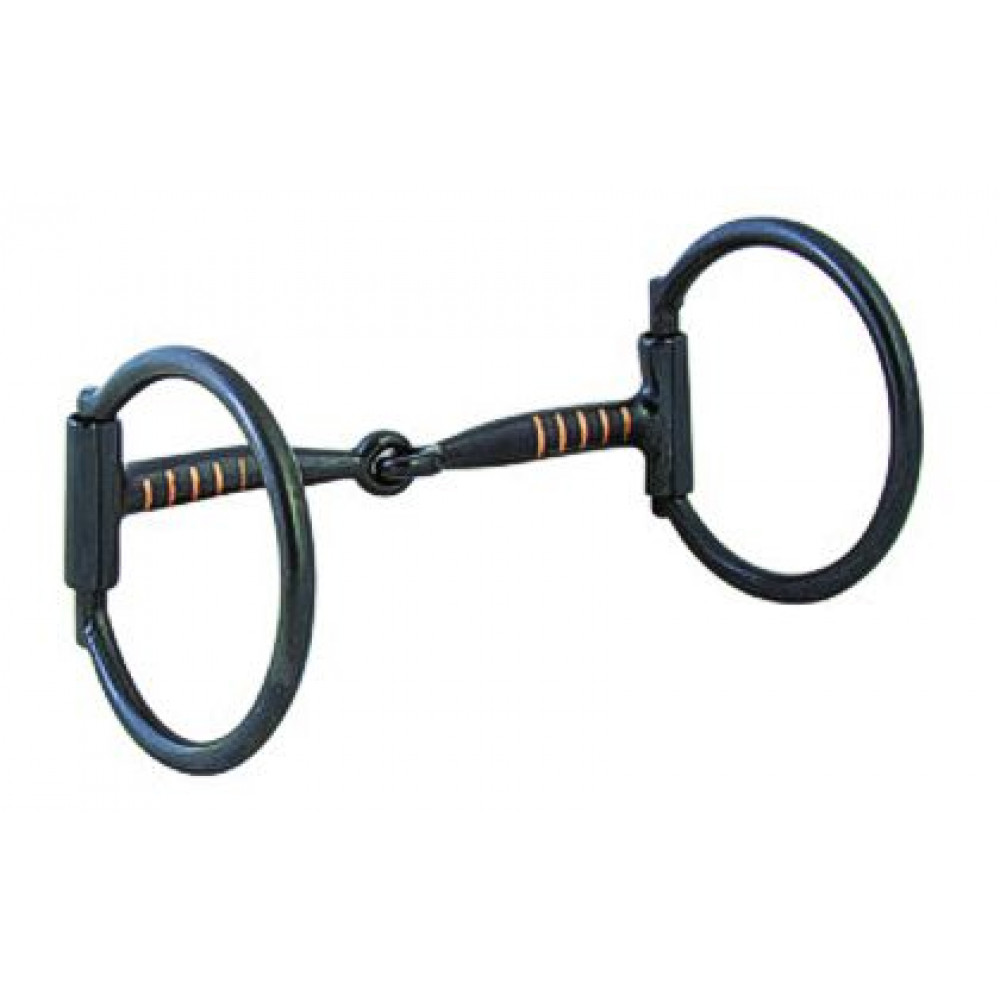 Dee Ring Snaffle Bit with Copper Inlay Mouth