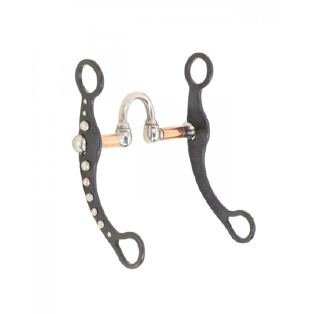 Browned Correction Bit with Copper Rollers and Accented Cheeks