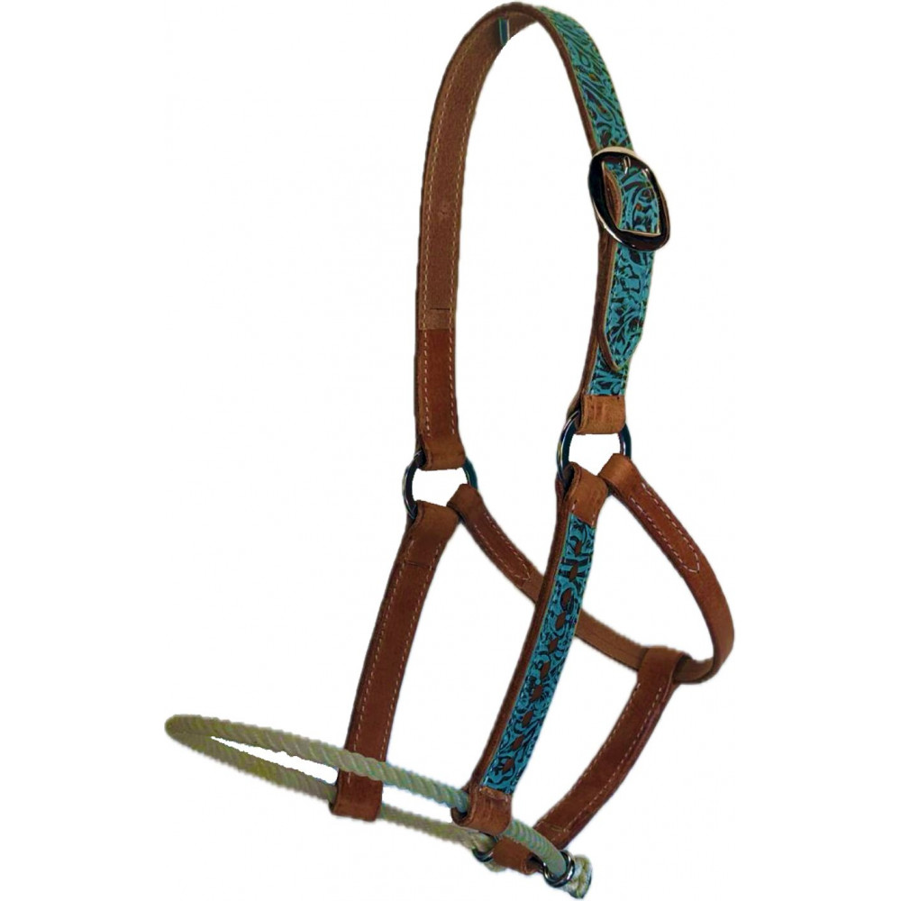 Leather Halter With Rope Nose